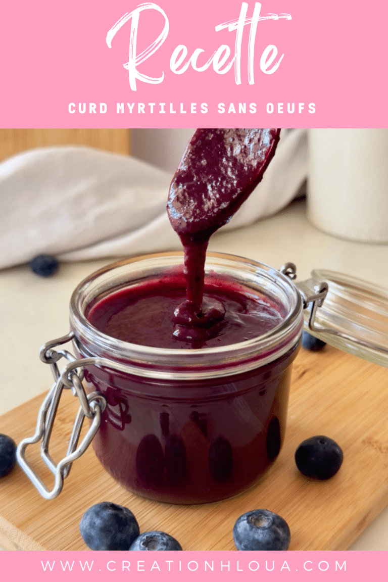 Curd aux myrtilles sans œufs – Recette facile et fruitée